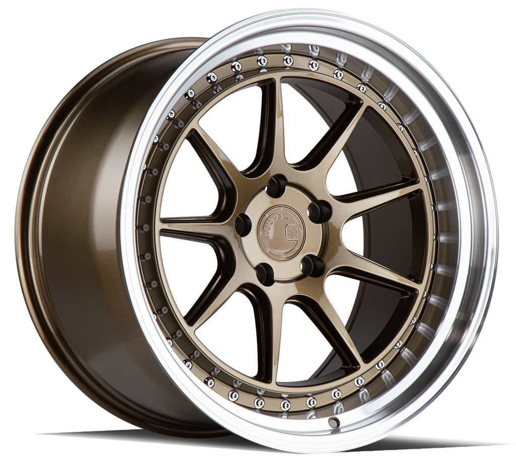 Aodhan DS-X | Bronze w/Machine Lip | Multi Spoke Design – unleashedwheels