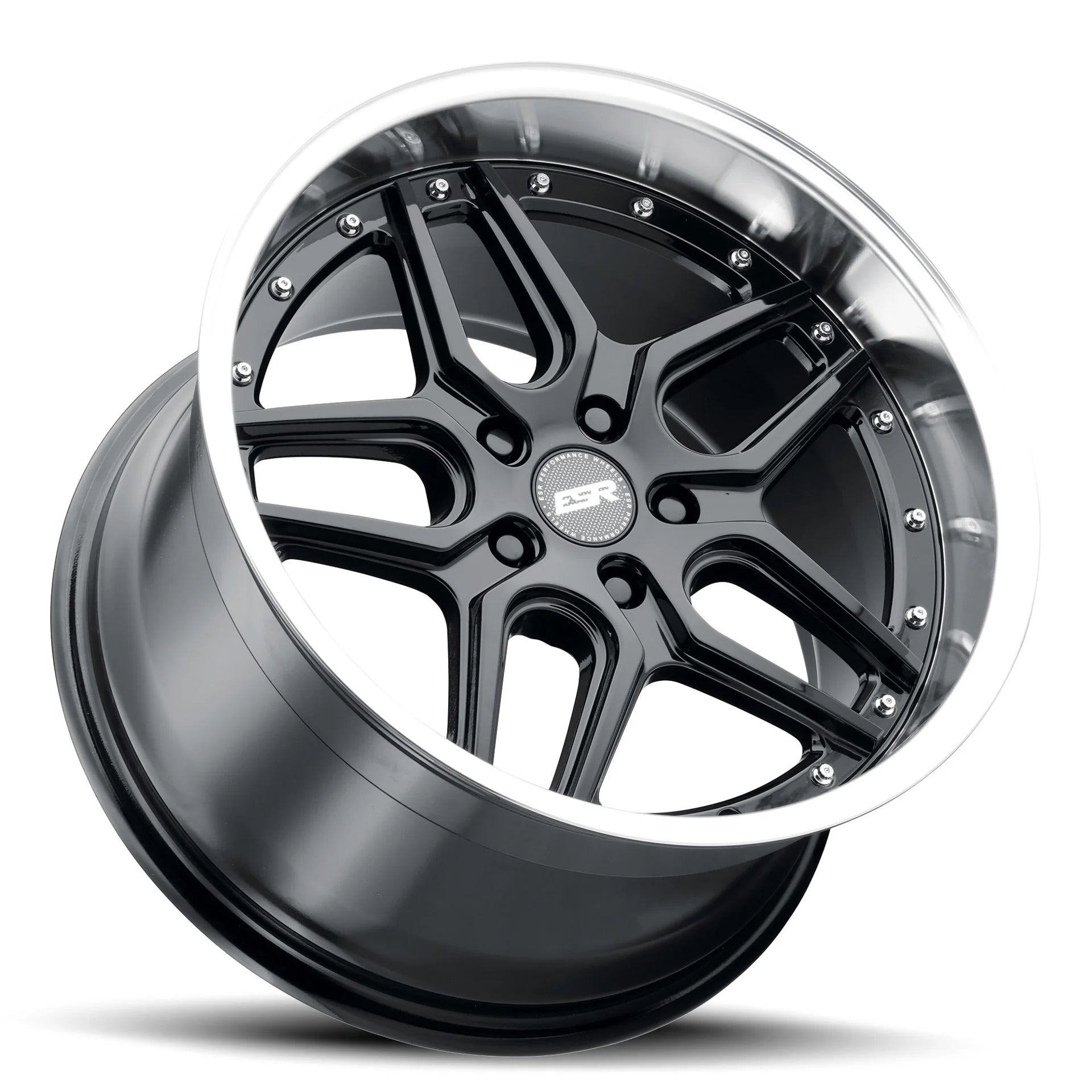 ESR CS15 Gloss Black Machined Lip | Multi-Spoke Wheel – unleashedwheels