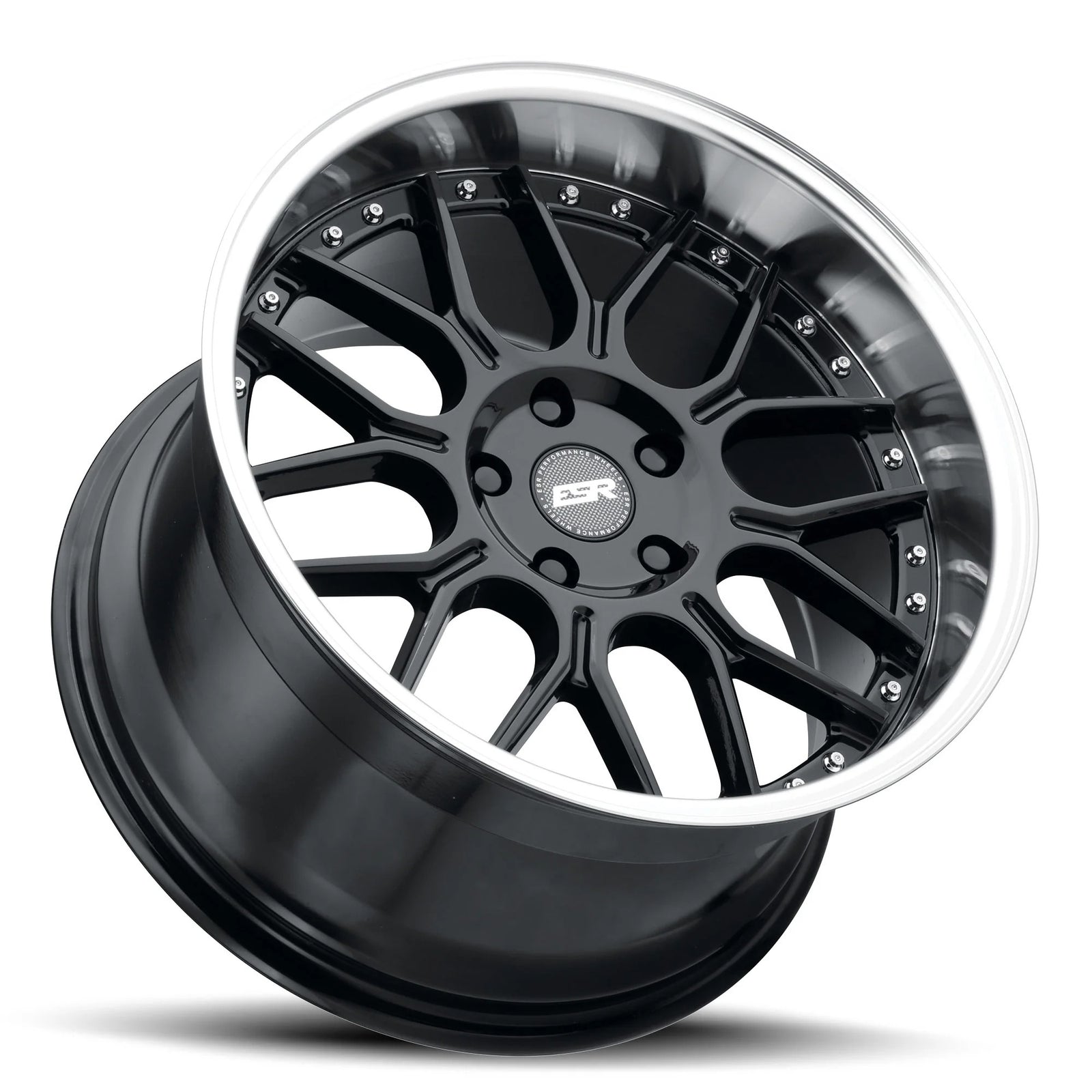 ESR CS18 Gloss Black Machine Lip | Lightweight Performance Wheels ...