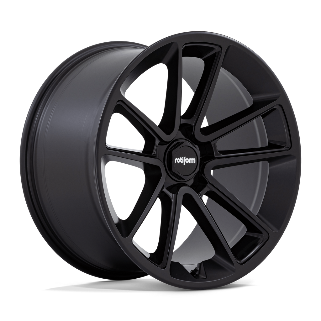 Rotiform BTL Matte Black/Black Cap | Flow Form – unleashedwheels